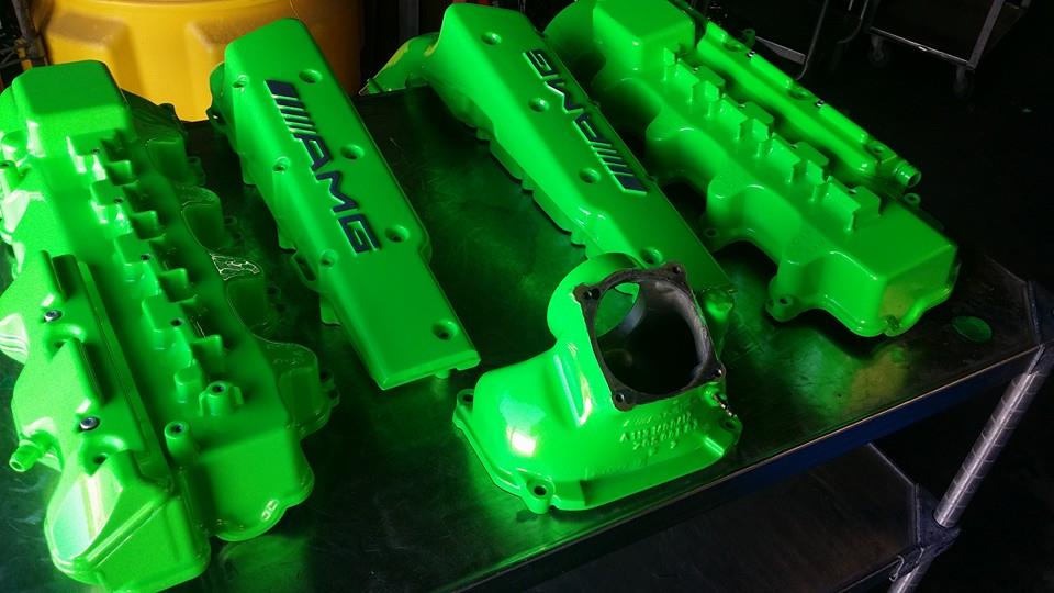 Neon Mellow Yellow Powder Coat!