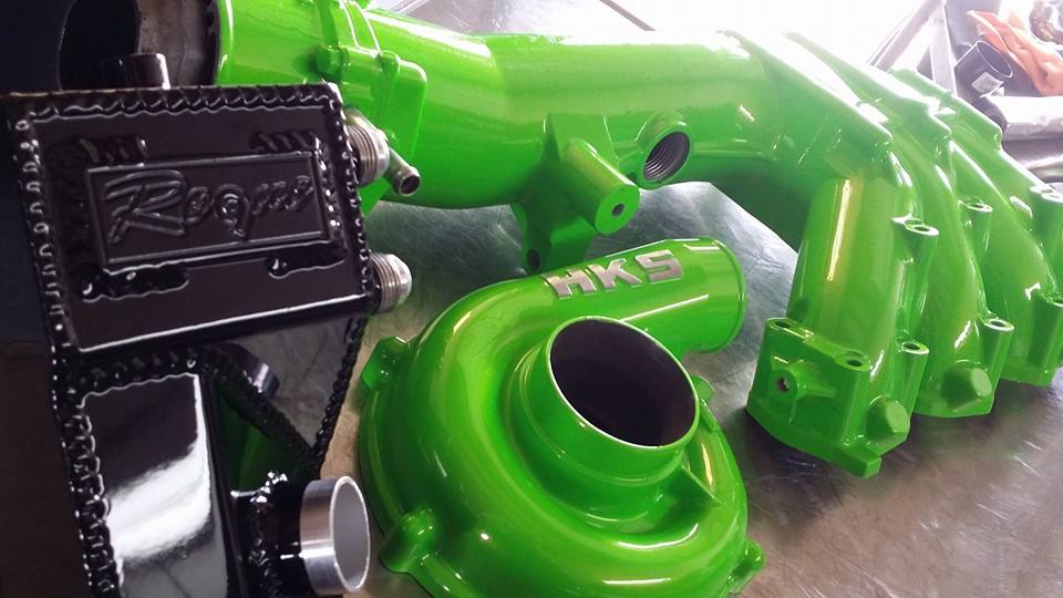 Neon Mellow Yellow Powder Coat!